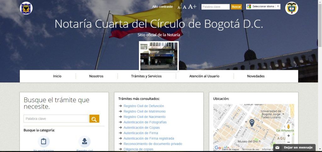 NOTARIA CUARTA DE BOGOTA - NOTARIA VIRTUAL